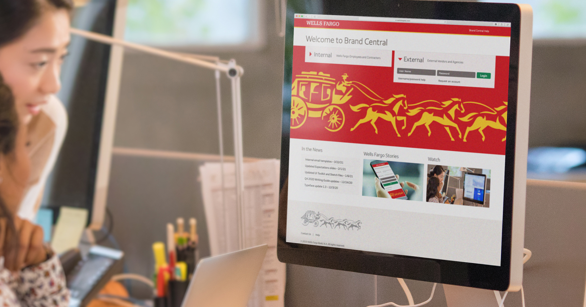 Wells Fargo Brand Central | Website design | Gilmour Craves